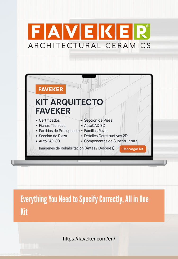 FAVEKER Prescription Kit | Ceramic Ventilated Façade for Architects